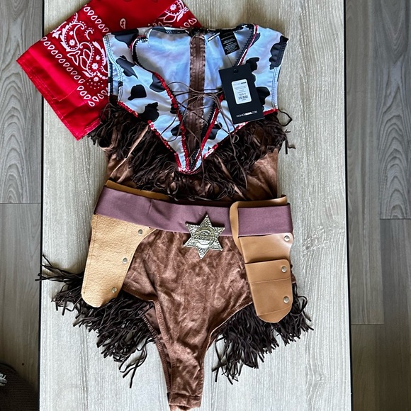 Fashion Nova | Other | Round Em Up Cowgirl 3 Piece Halloween Costume ...
